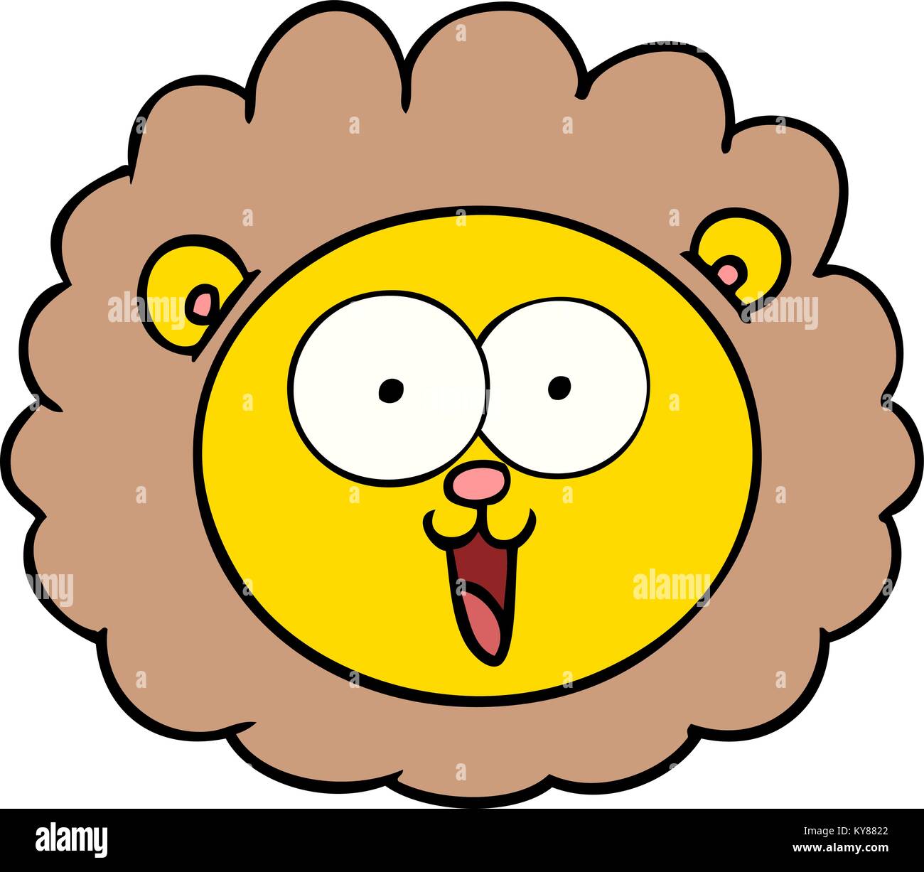 cartoon lion face Stock Vector Image & Art - Alamy