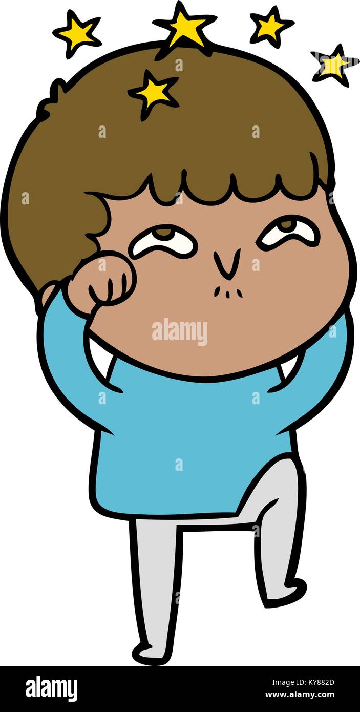 cartoon amazed boy Stock Vector Image & Art - Alamy