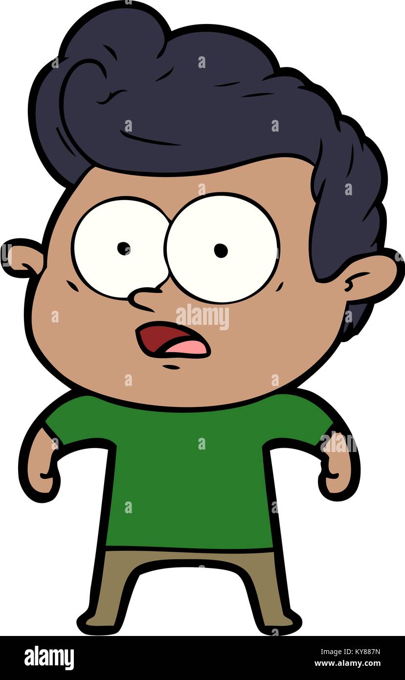 cartoon staring man Stock Vector Image & Art - Alamy