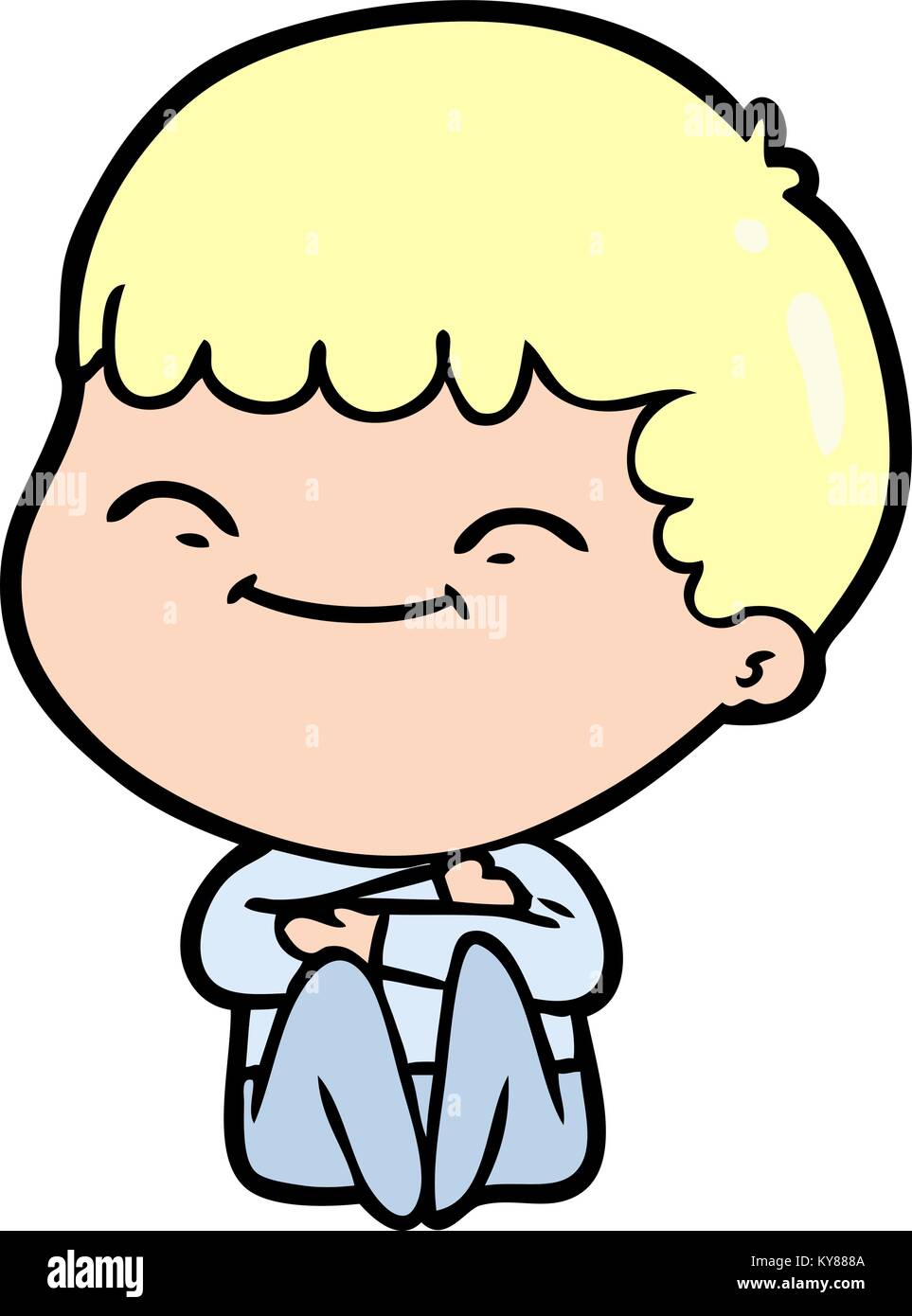cartoon smiling boy Stock Vector Image & Art - Alamy