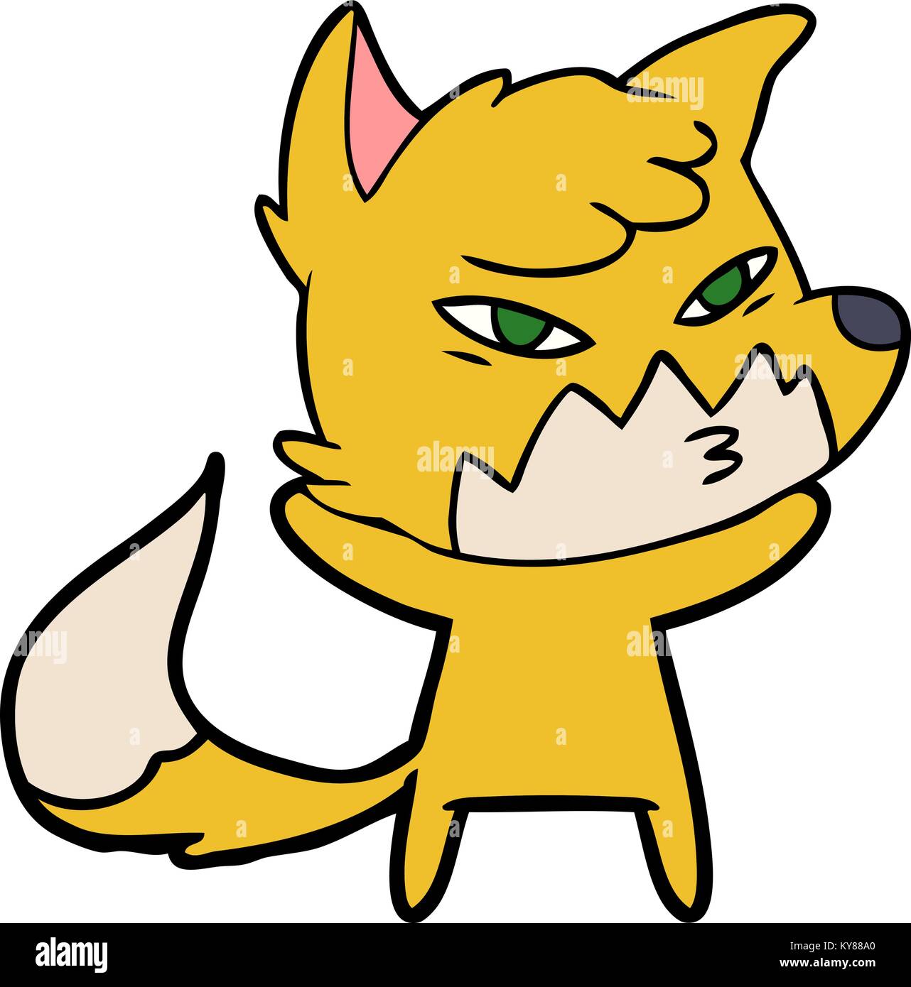 clever cartoon fox Stock Vector Image & Art - Alamy