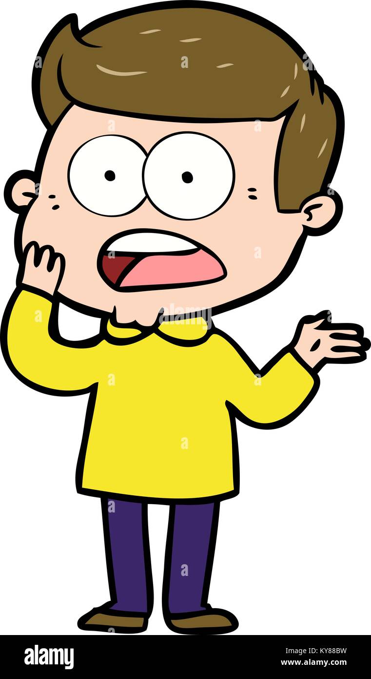 cartoon shocked man Stock Vector Image & Art - Alamy