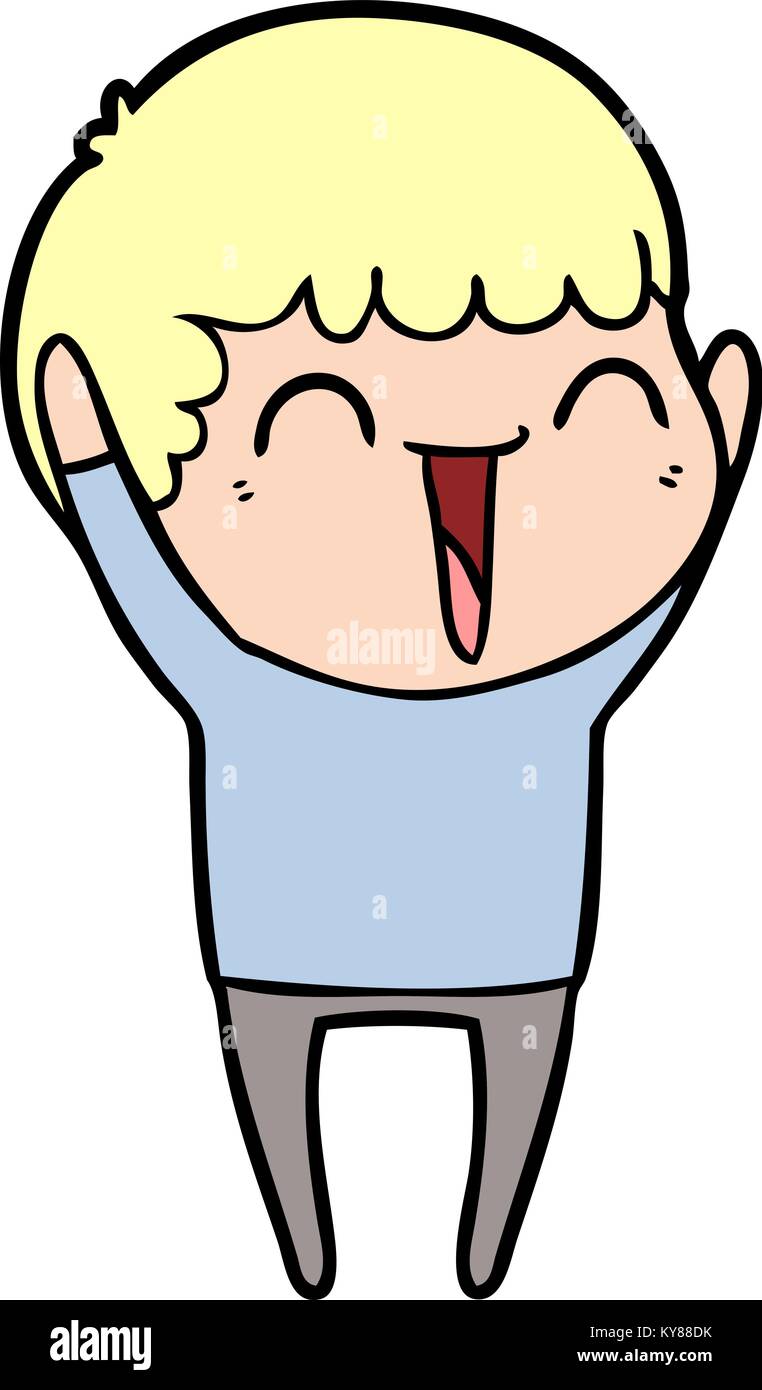 cartoon happy man Stock Vector Image & Art - Alamy