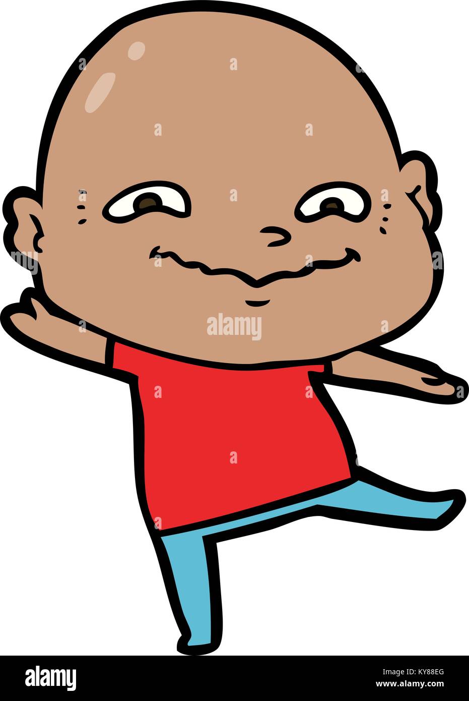 cartoon creepy guy Stock Vector Image & Art - Alamy