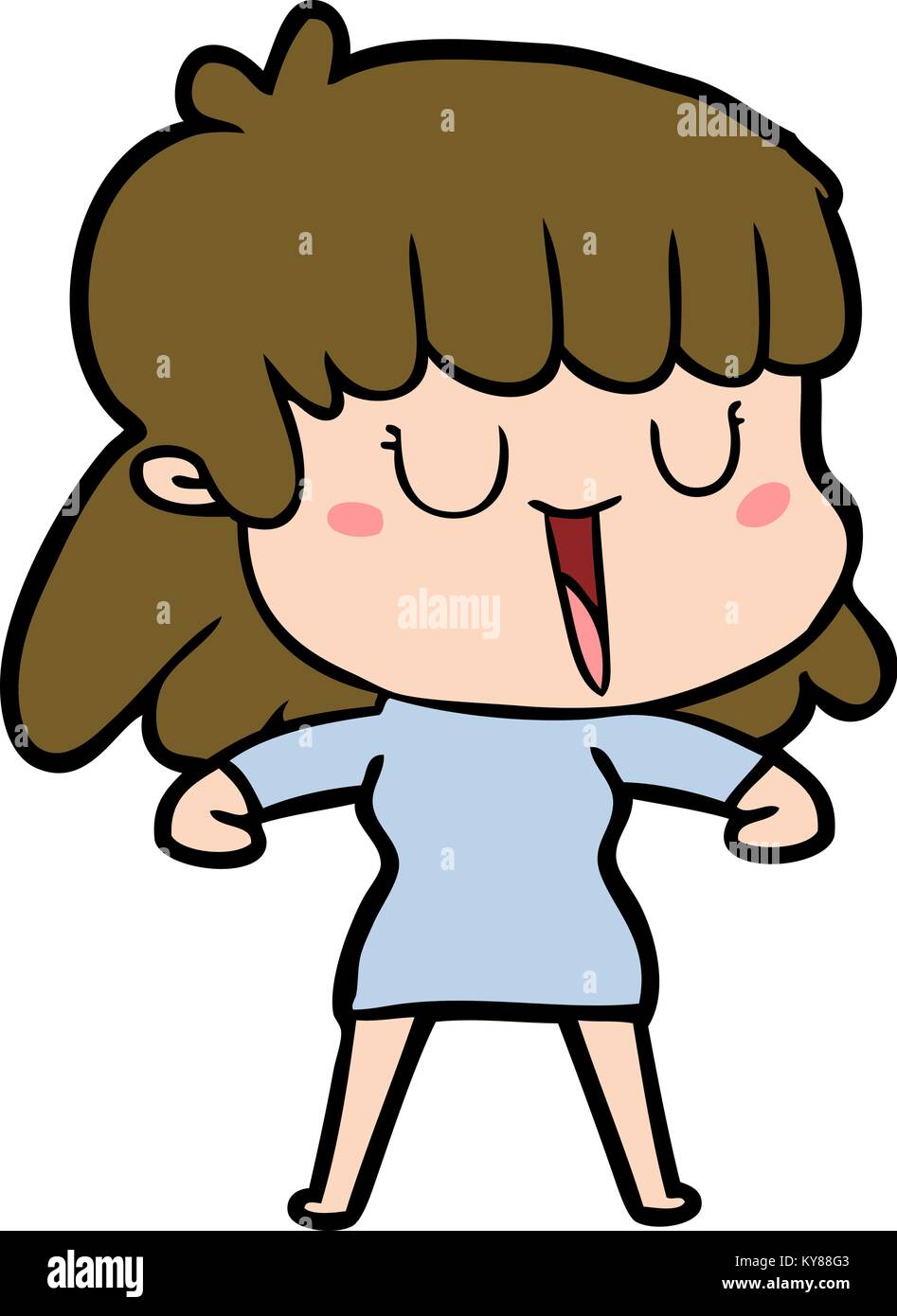 cartoon woman laughing Stock Vector Image & Art - Alamy