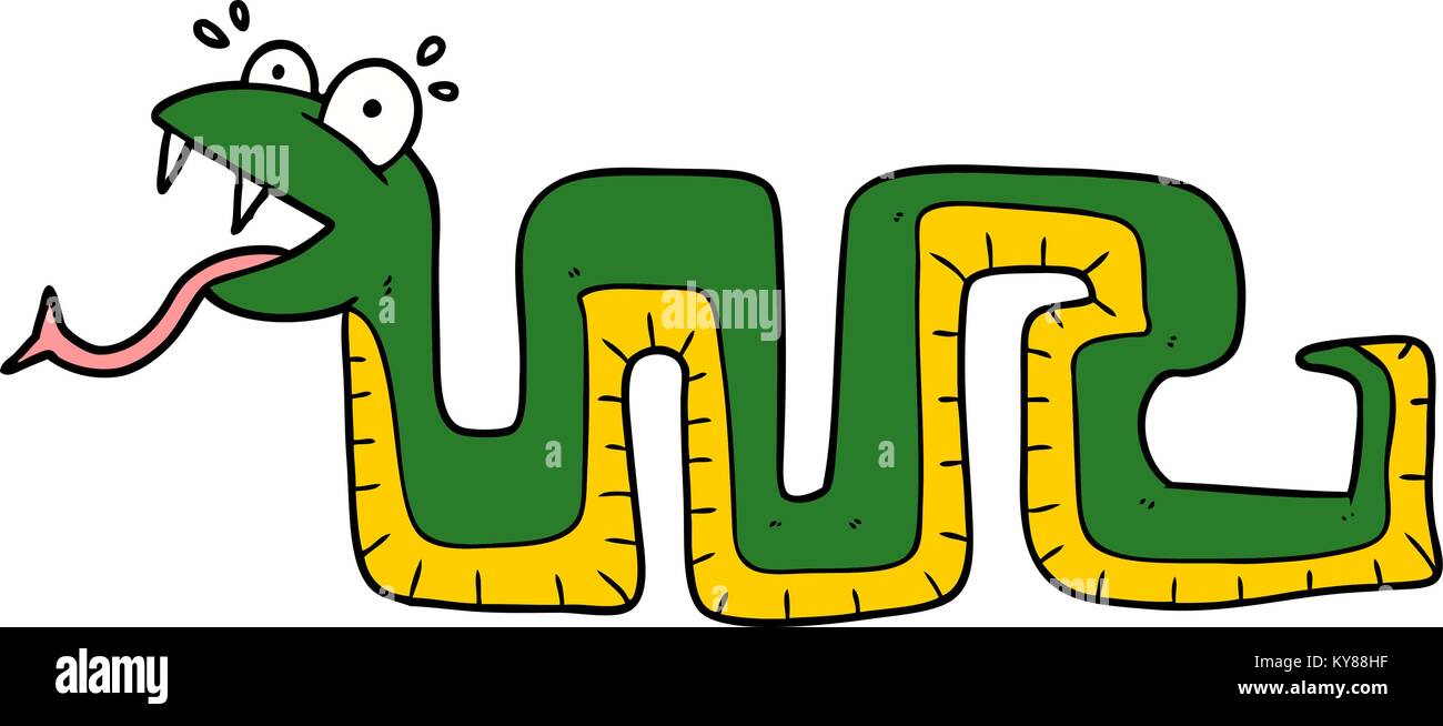 cartoon surprised snake Stock Vector Image & Art - Alamy