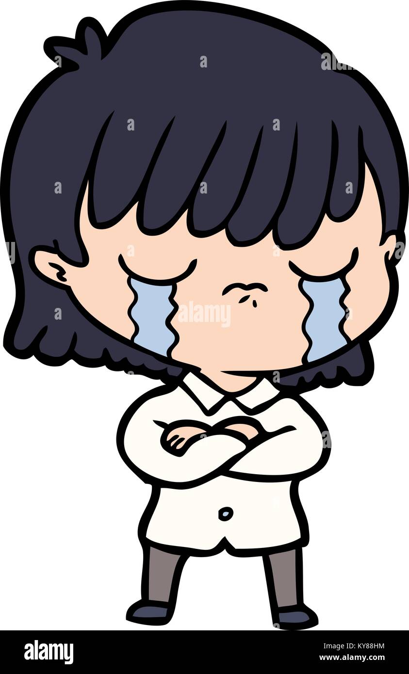 cartoon woman crying Stock Vector Image & Art - Alamy