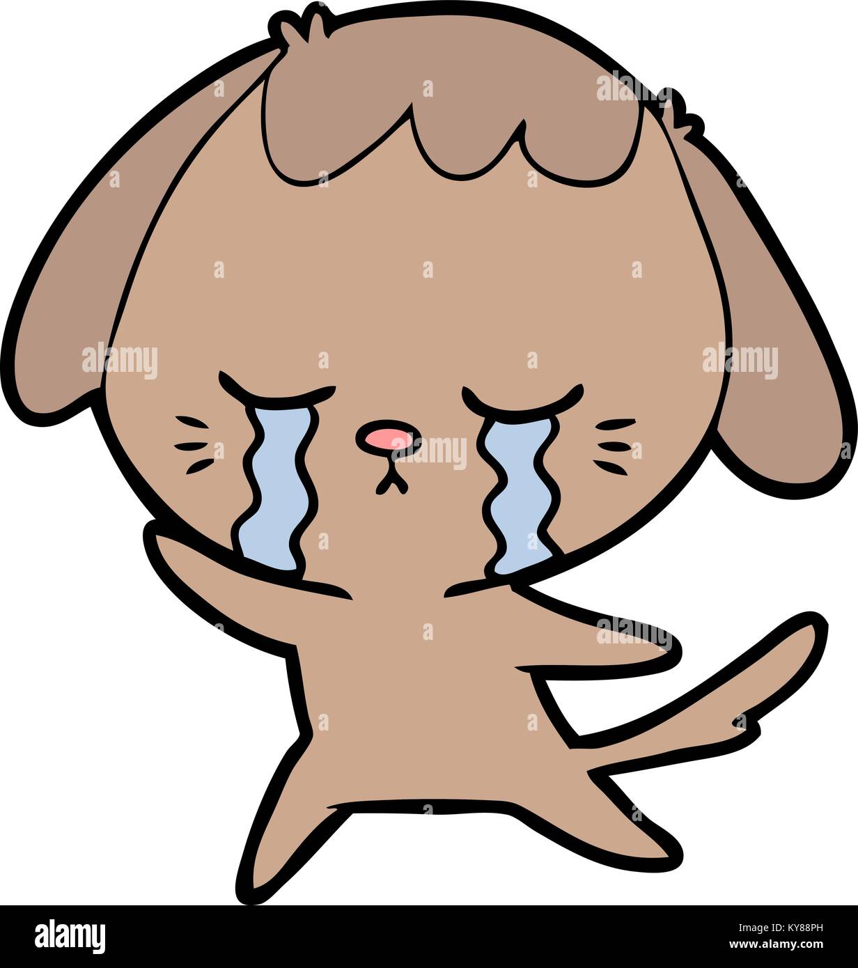 cartoon crying dog Stock Vector Image & Art - Alamy
