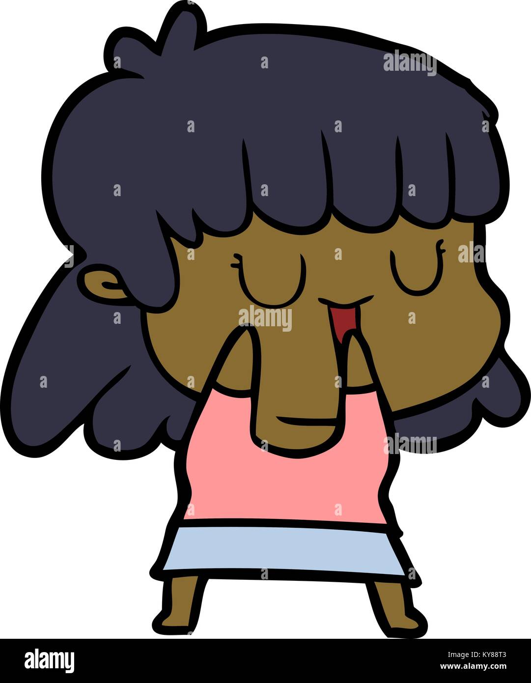 cartoon woman laughing Stock Vector Image & Art - Alamy