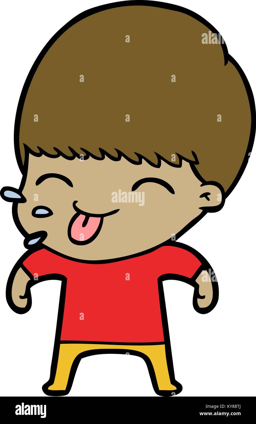 funny cartoon boy Stock Vector Image & Art - Alamy