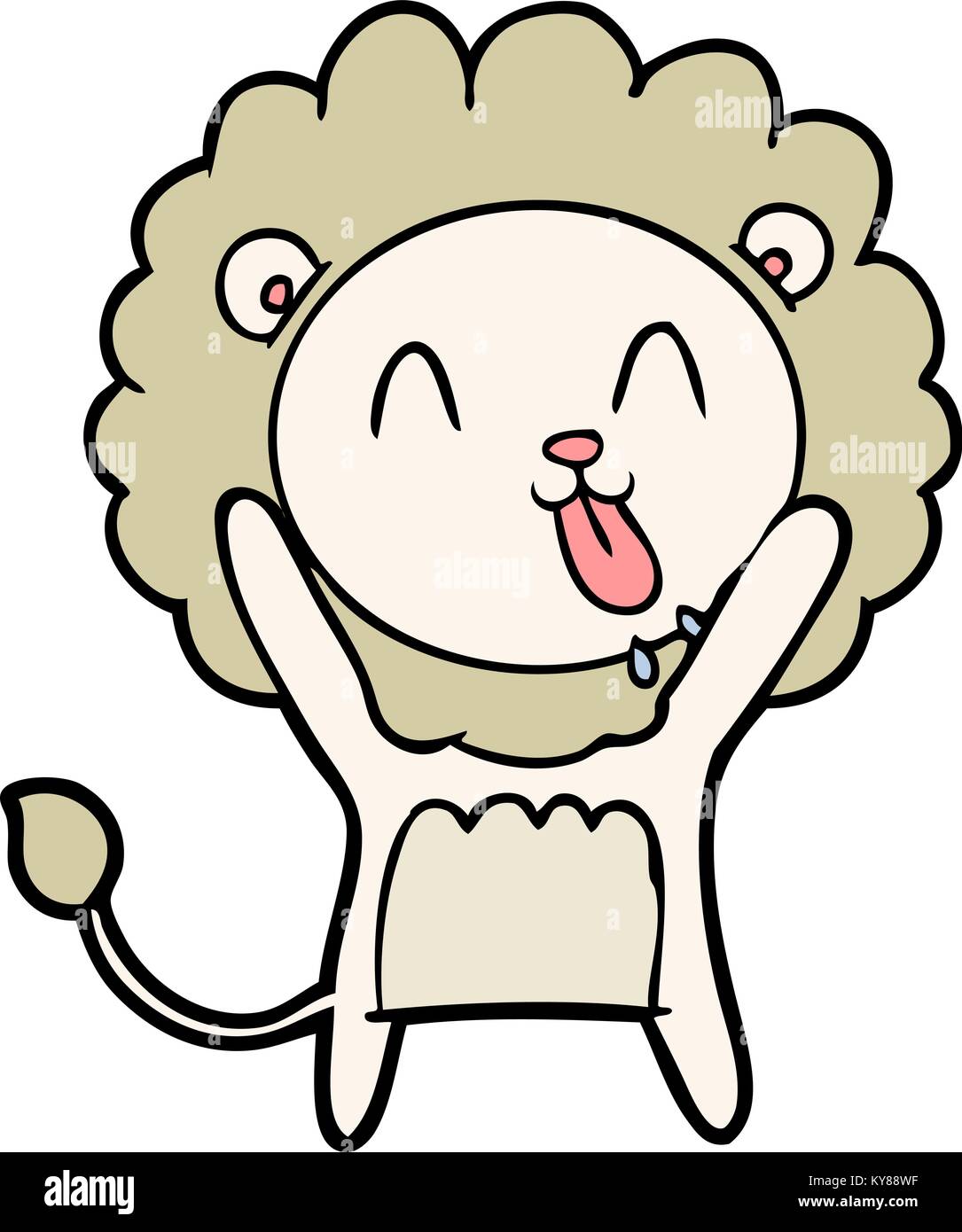 happy cartoon lion Stock Vector Image & Art - Alamy