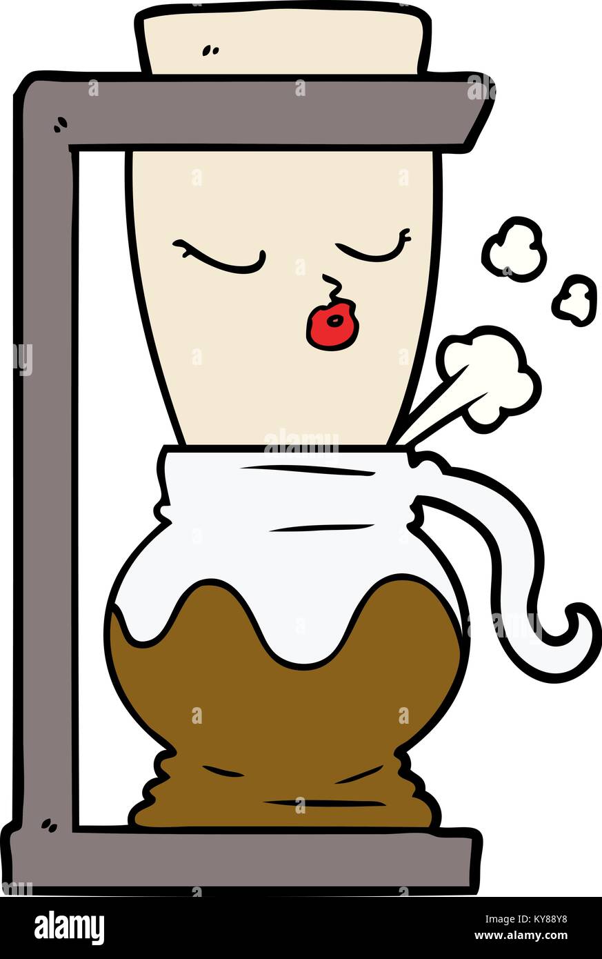 cartoon filter coffee machine Stock Vector Image & Art - Alamy