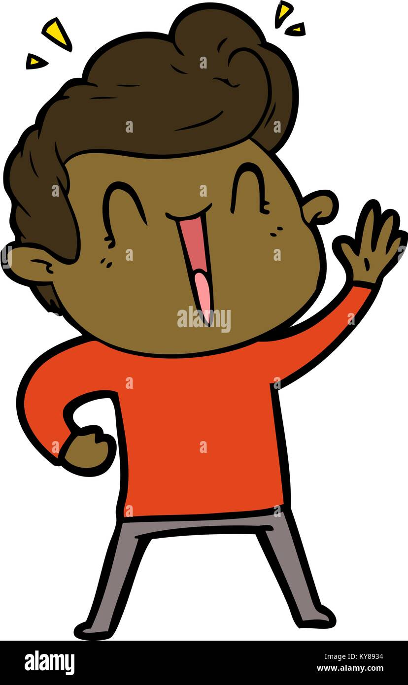 cartoon excited man Stock Vector Image & Art - Alamy