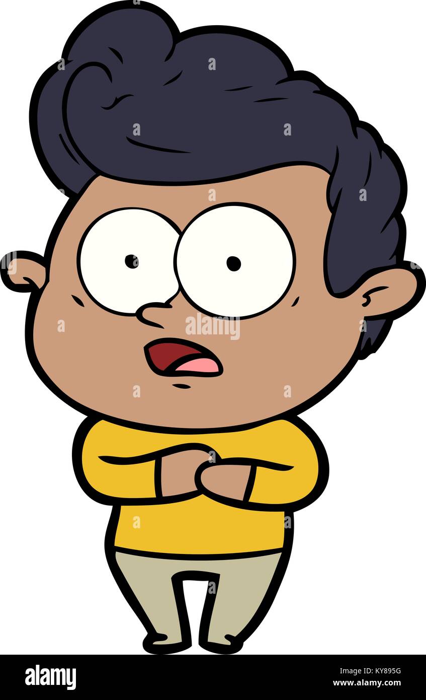 cartoon staring man Stock Vector Image & Art - Alamy