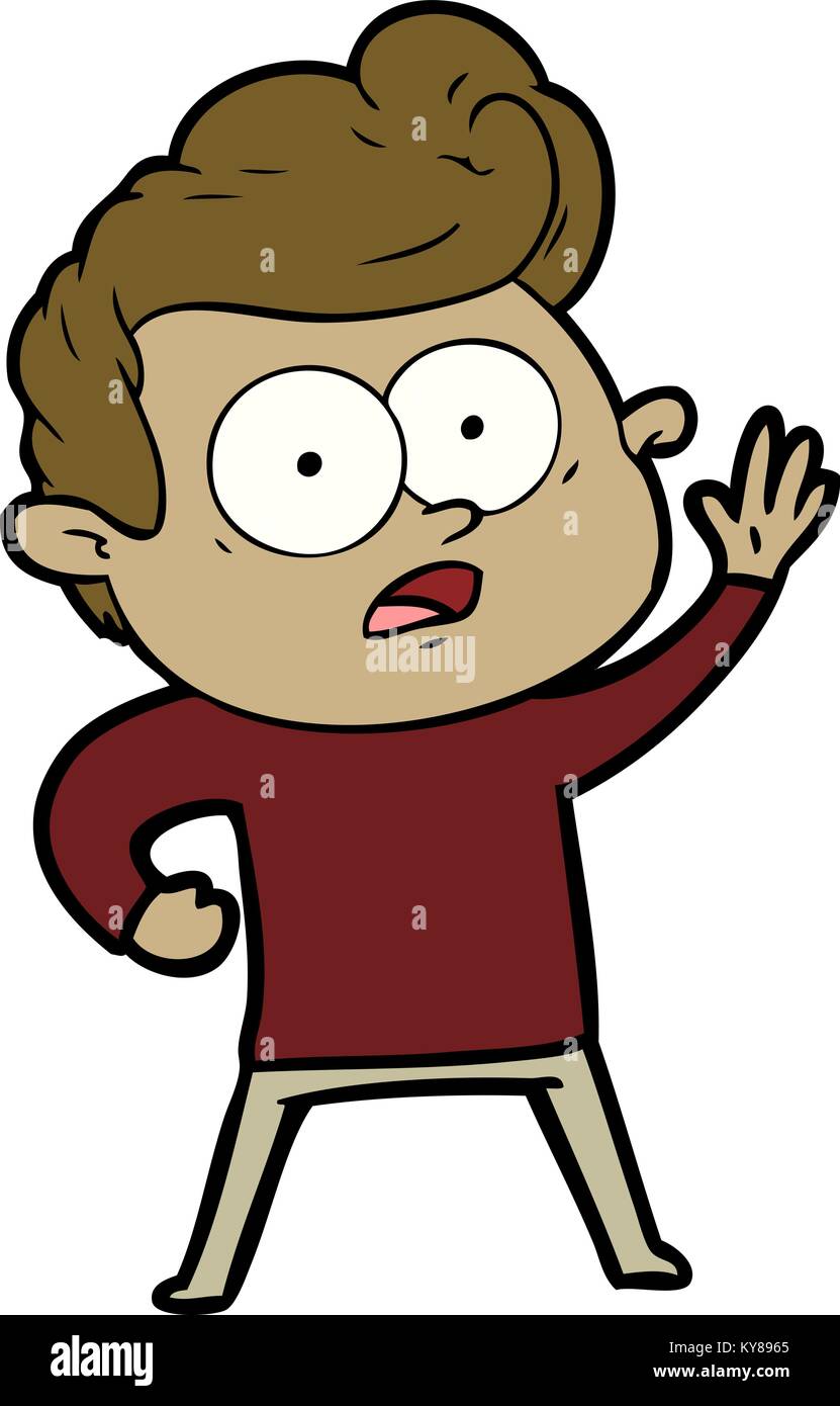 cartoon staring man Stock Vector Image & Art - Alamy