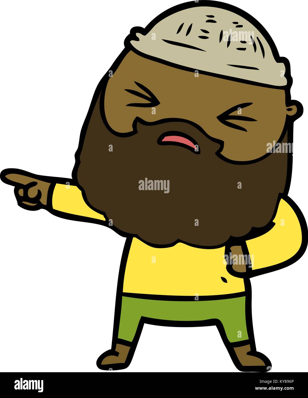 cartoon man with beard Stock Vector Image & Art - Alamy