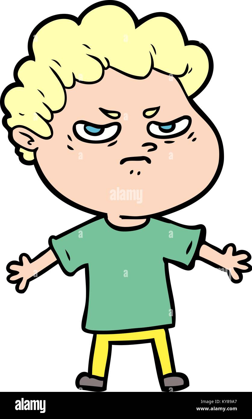 cartoon angry man Stock Vector Image & Art - Alamy