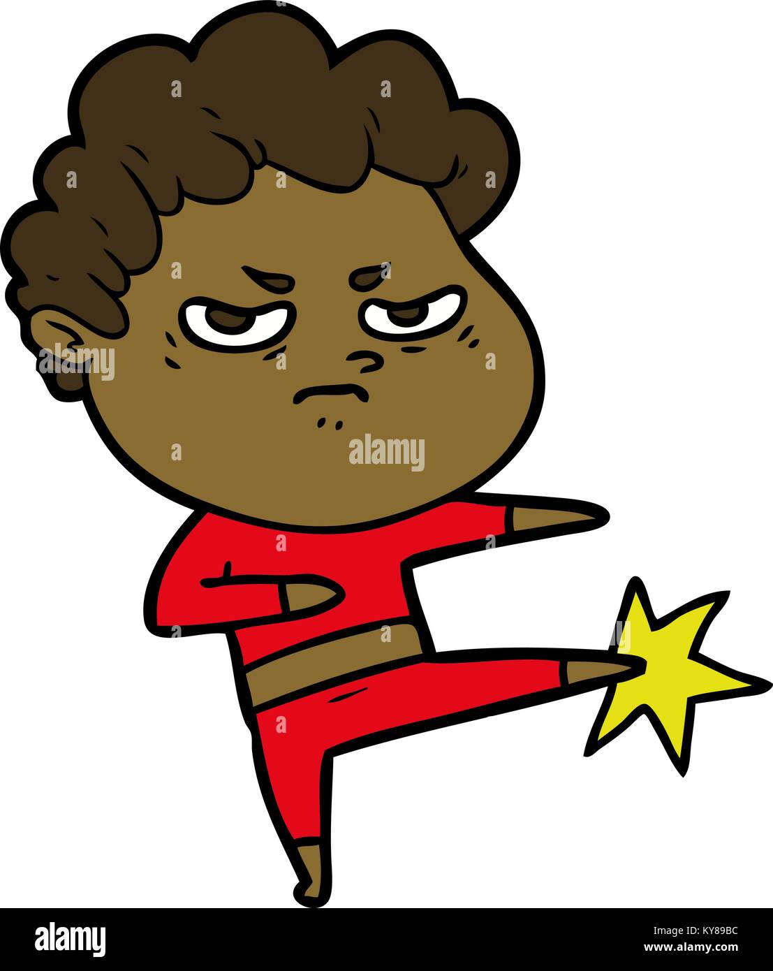cartoon angry man Stock Vector Image & Art - Alamy