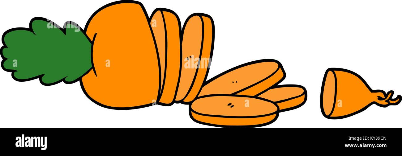 cartoon carrot chopped Stock Vector Image & Art - Alamy