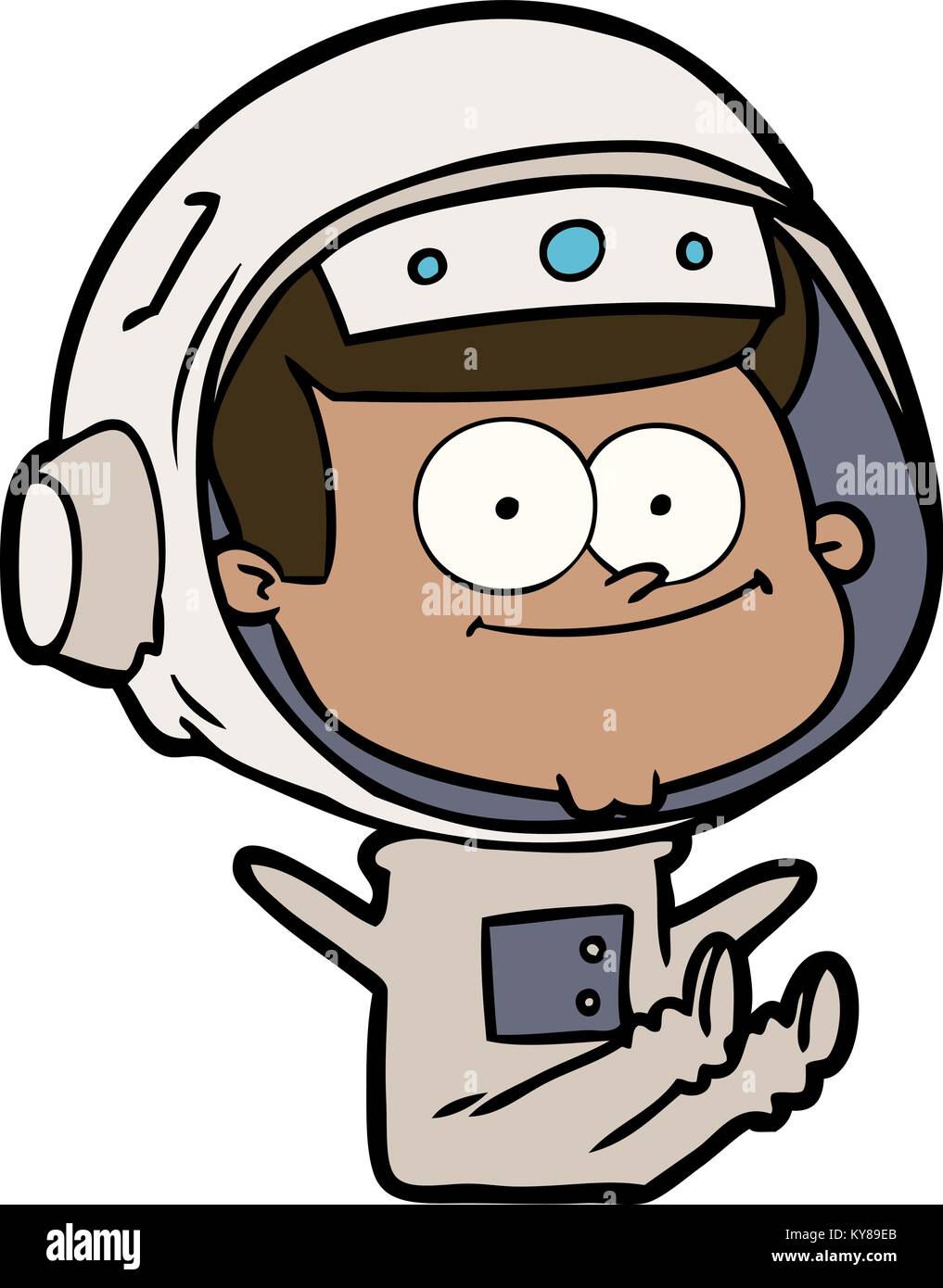 happy astronaut cartoon Stock Vector Image & Art - Alamy