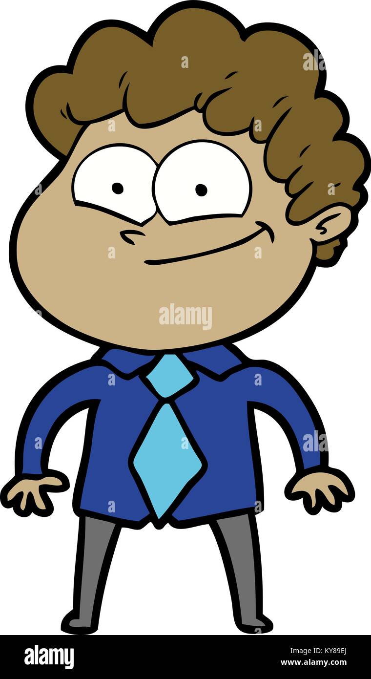 cartoon happy man Stock Vector Image & Art - Alamy