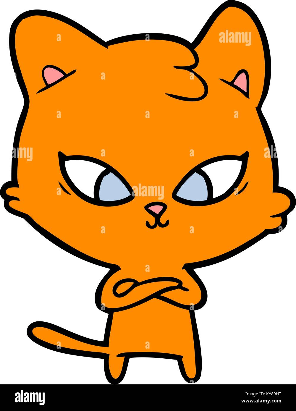 cute cartoon cat Stock Vector Image & Art - Alamy