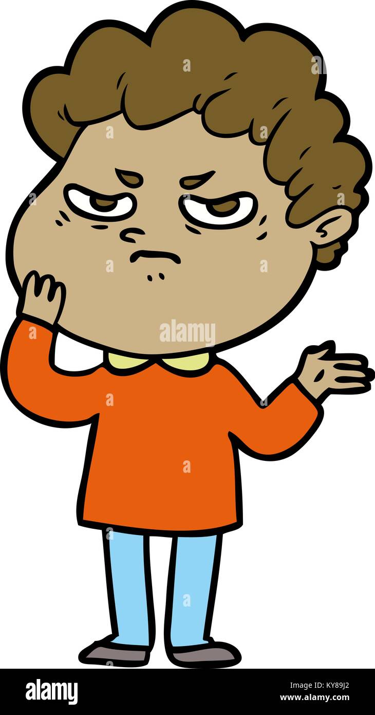 cartoon angry man Stock Vector Image & Art - Alamy