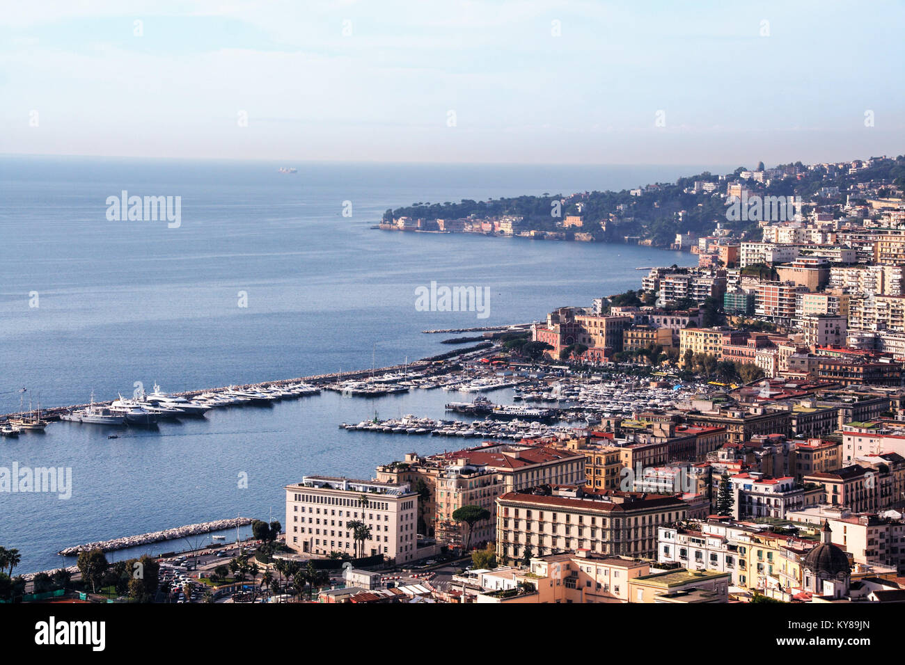 landscape of Naples from Vomero hill Stock Photo - Alamy