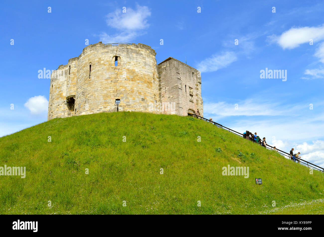 The historical York Castle in the city of York commonly referred to as ...