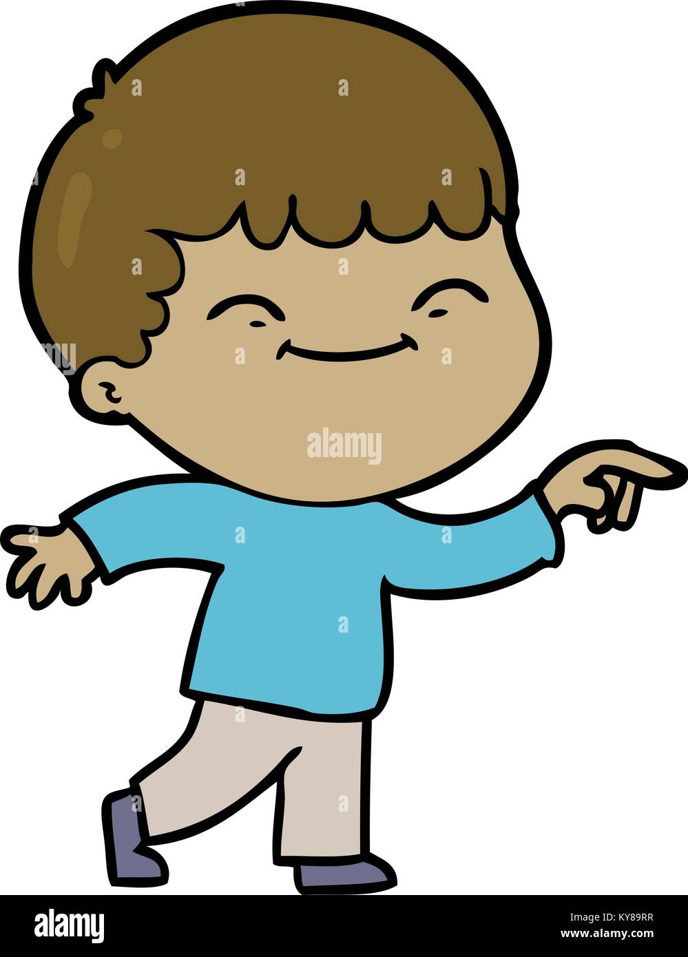 cartoon smiling boy Stock Vector Image & Art - Alamy