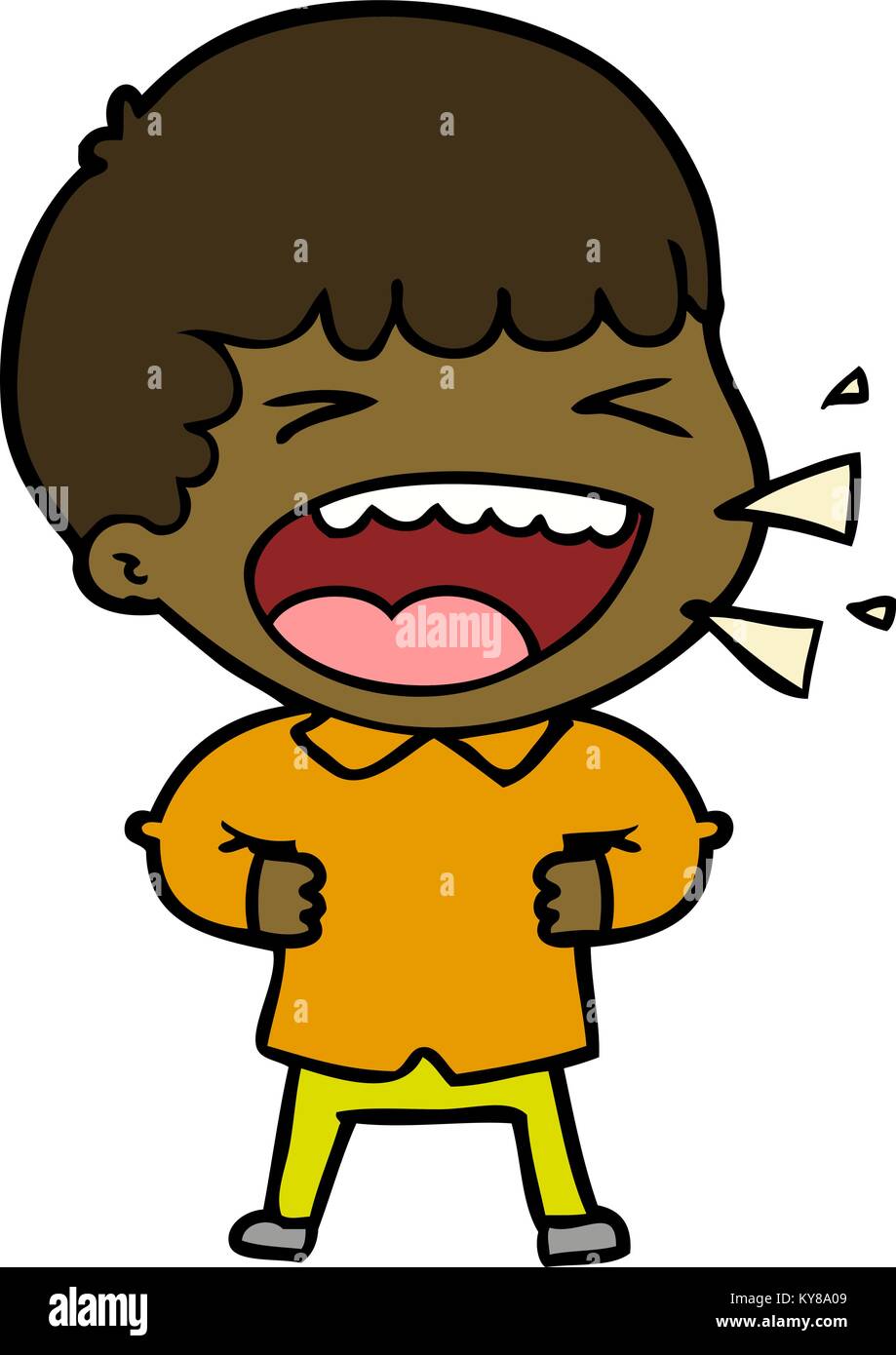 cartoon laughing man Stock Vector Image & Art - Alamy