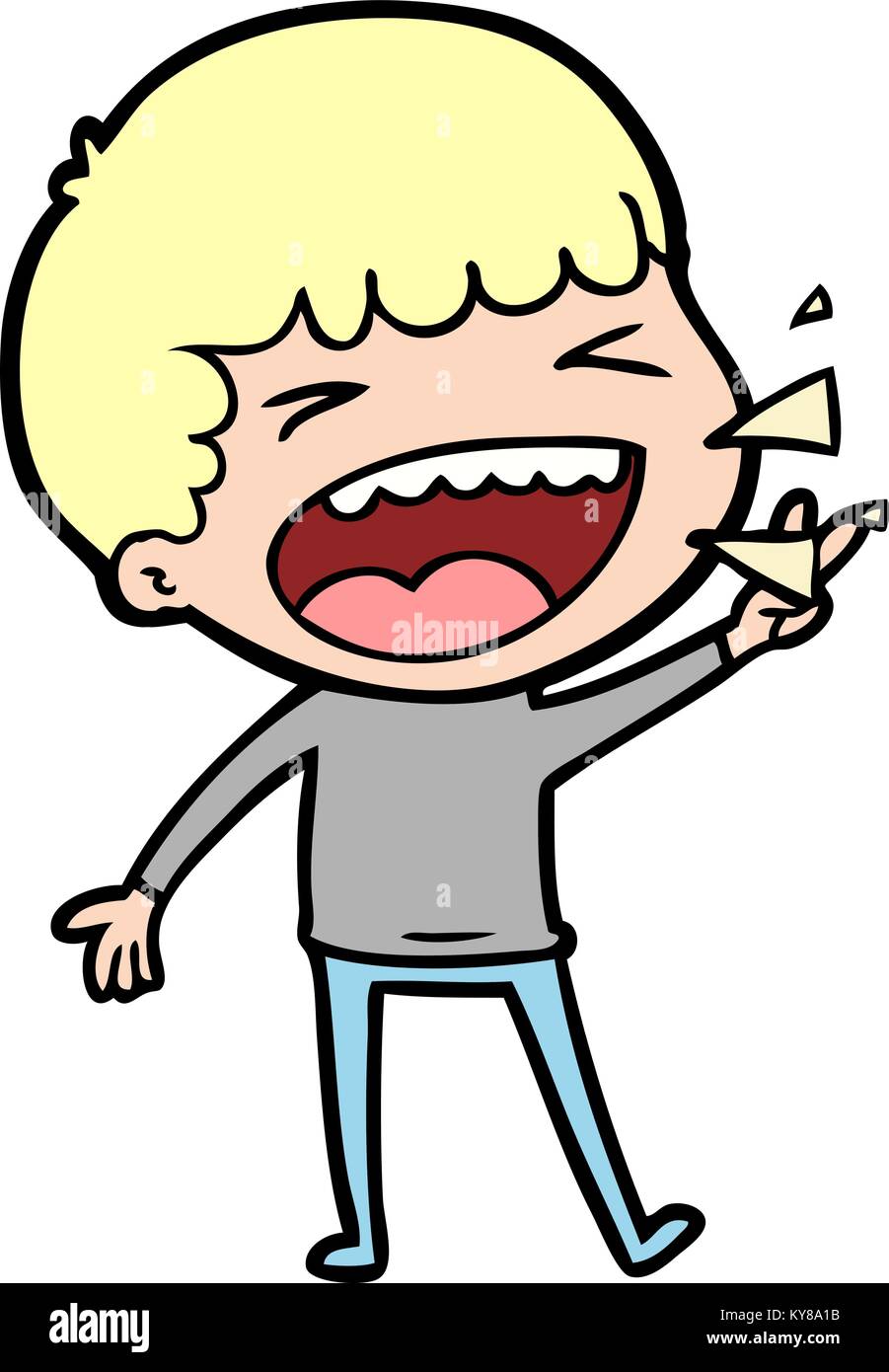 cartoon laughing man Stock Vector Image & Art - Alamy