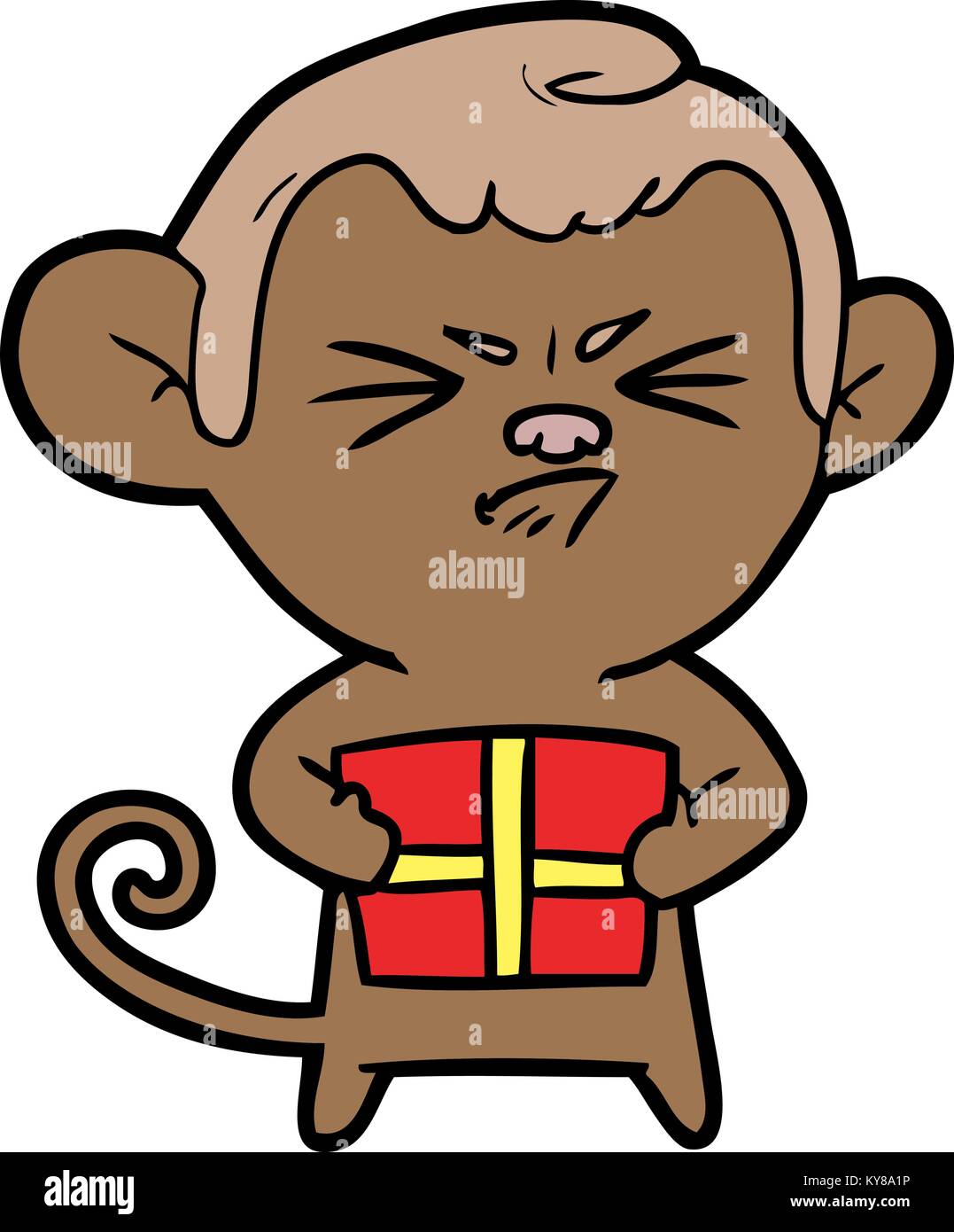 cartoon angry monkey Stock Vector Image & Art - Alamy