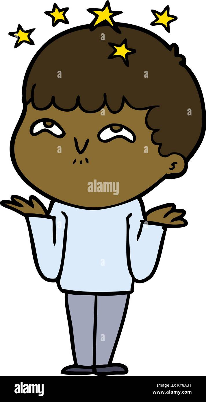 cartoon amazed boy Stock Vector Image & Art - Alamy