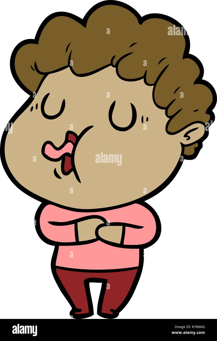 cartoon man singing Stock Vector Image & Art - Alamy