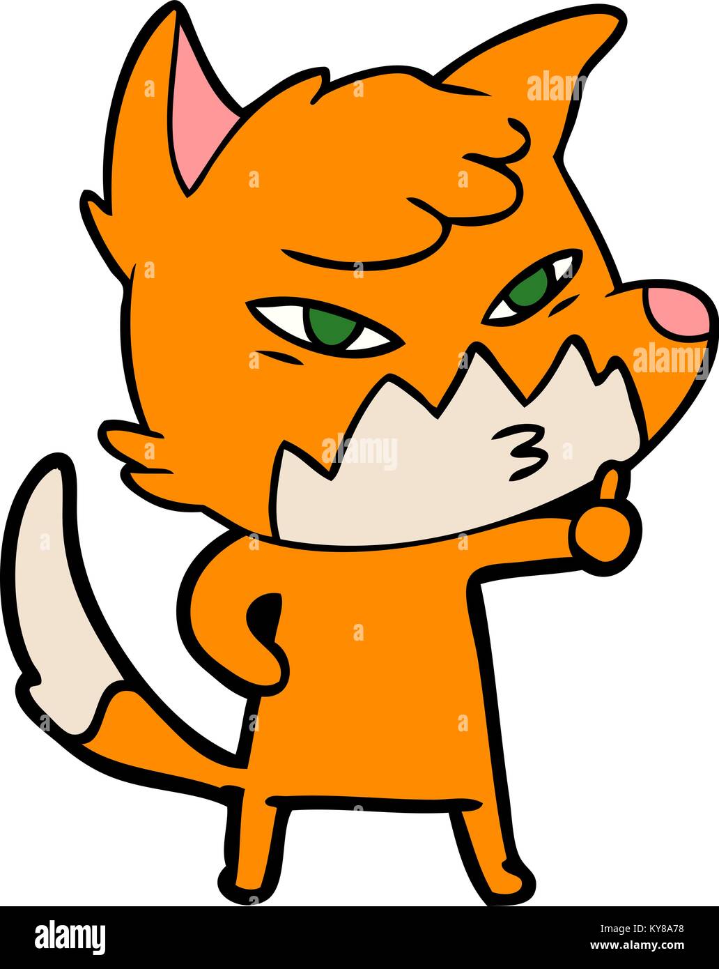 clever cartoon fox Stock Vector Image & Art - Alamy