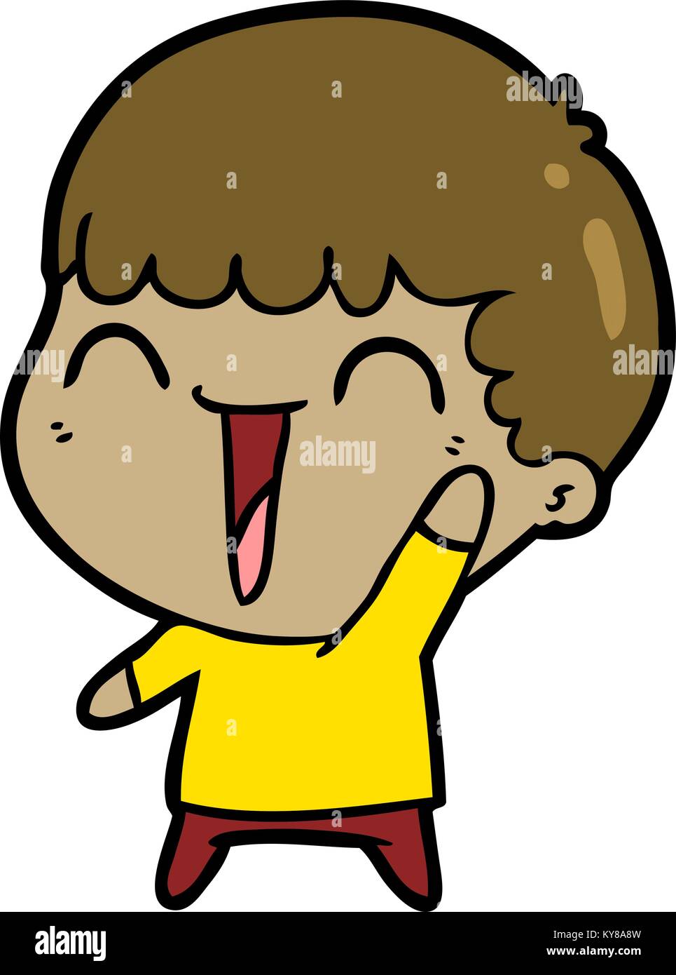 cartoon happy man Stock Vector Image & Art - Alamy