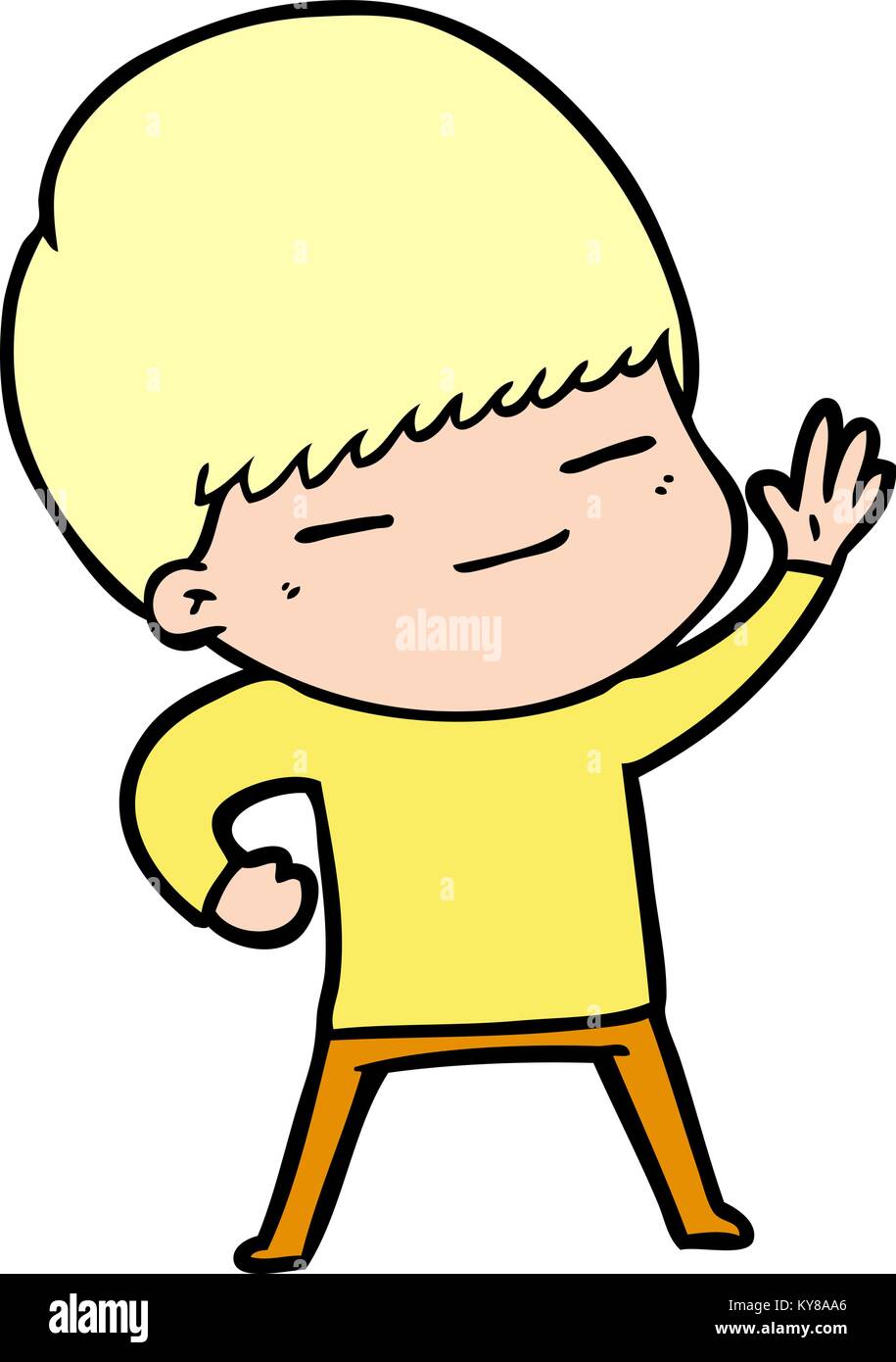 cartoon smug boy Stock Vector Image & Art - Alamy
