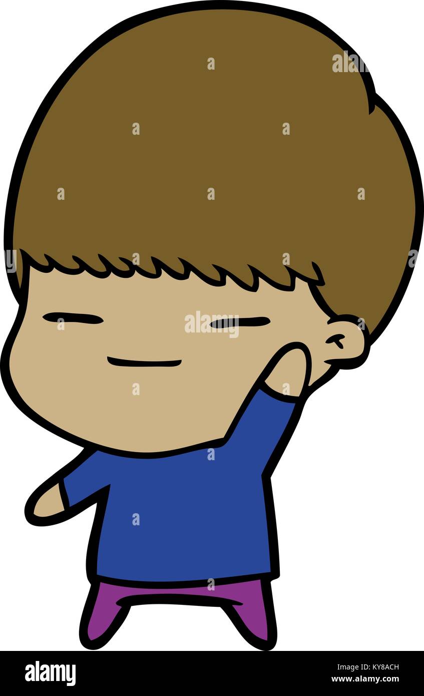 cartoon smug boy Stock Vector Image & Art - Alamy