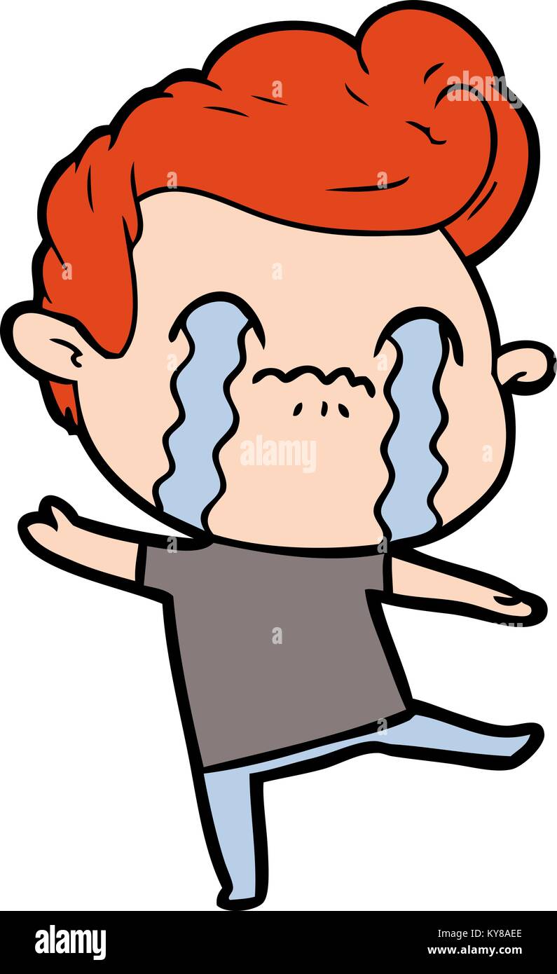 cartoon man crying Stock Vector Image & Art - Alamy