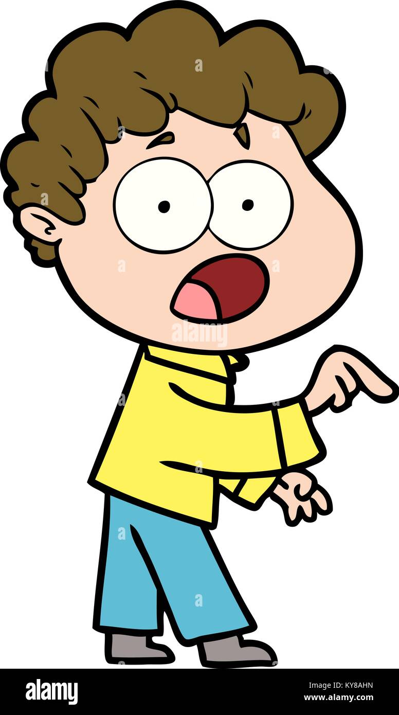 cartoon man gasping in surprise Stock Vector Image & Art - Alamy
