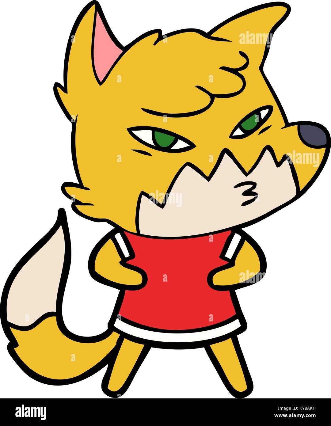 clever cartoon fox Stock Vector Image & Art - Alamy