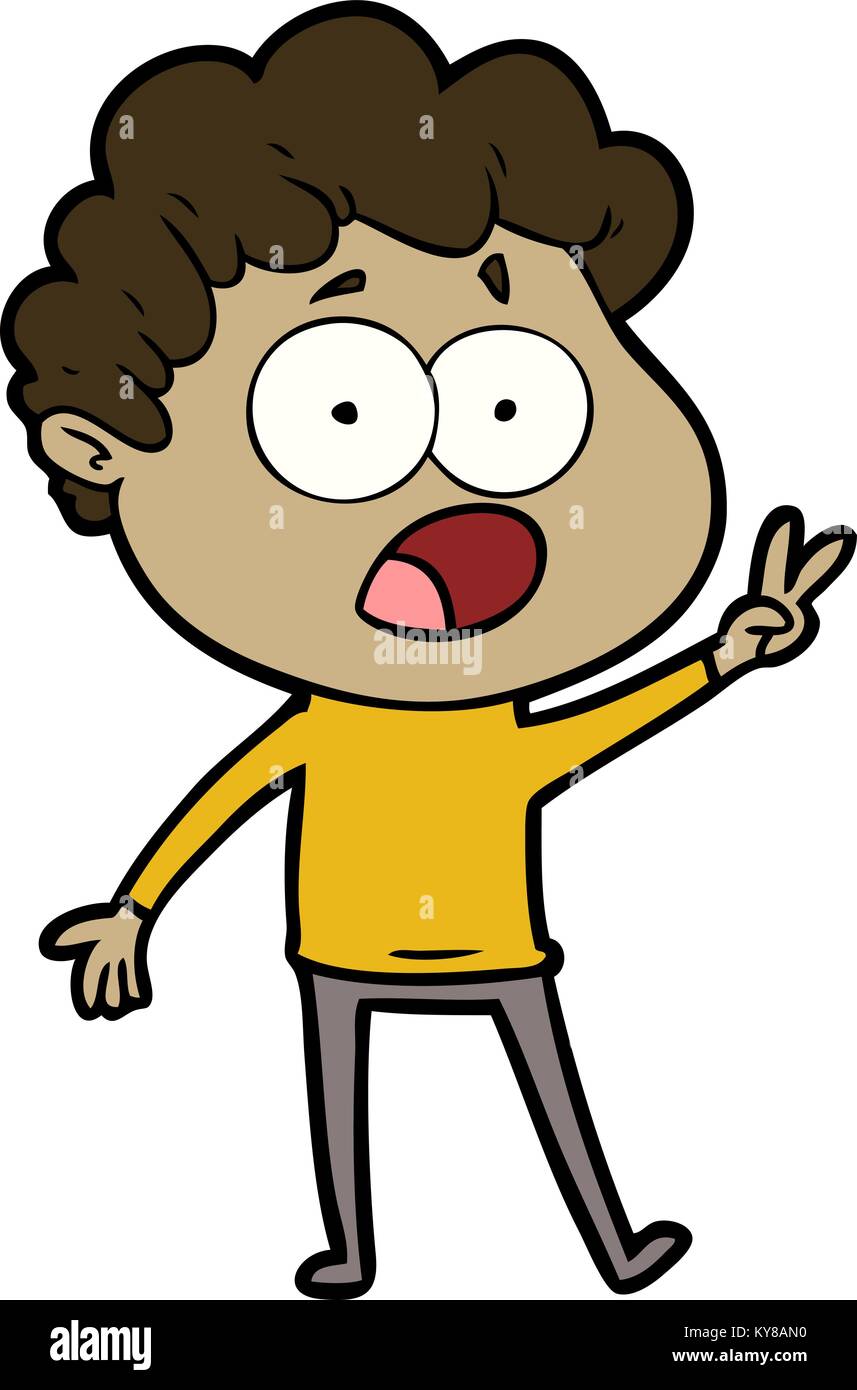 cartoon man gasping in surprise Stock Vector Image & Art - Alamy