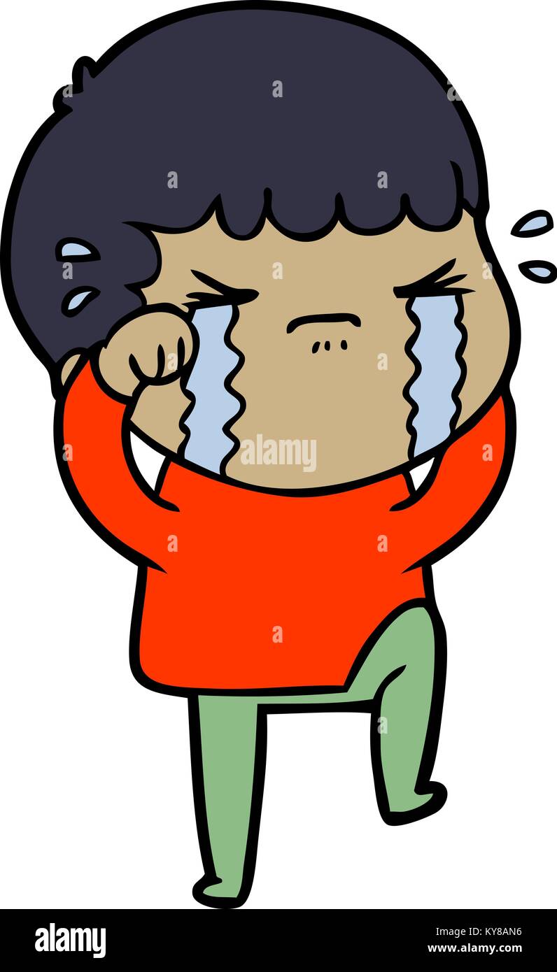 cartoon man crying Stock Vector Image & Art - Alamy