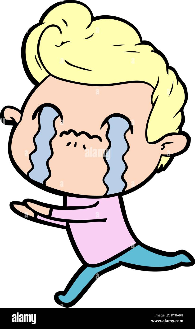 cartoon man crying Stock Vector Image & Art - Alamy
