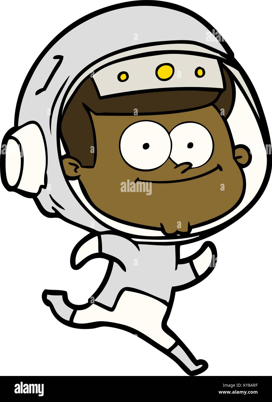 happy astronaut cartoon Stock Vector Image & Art - Alamy
