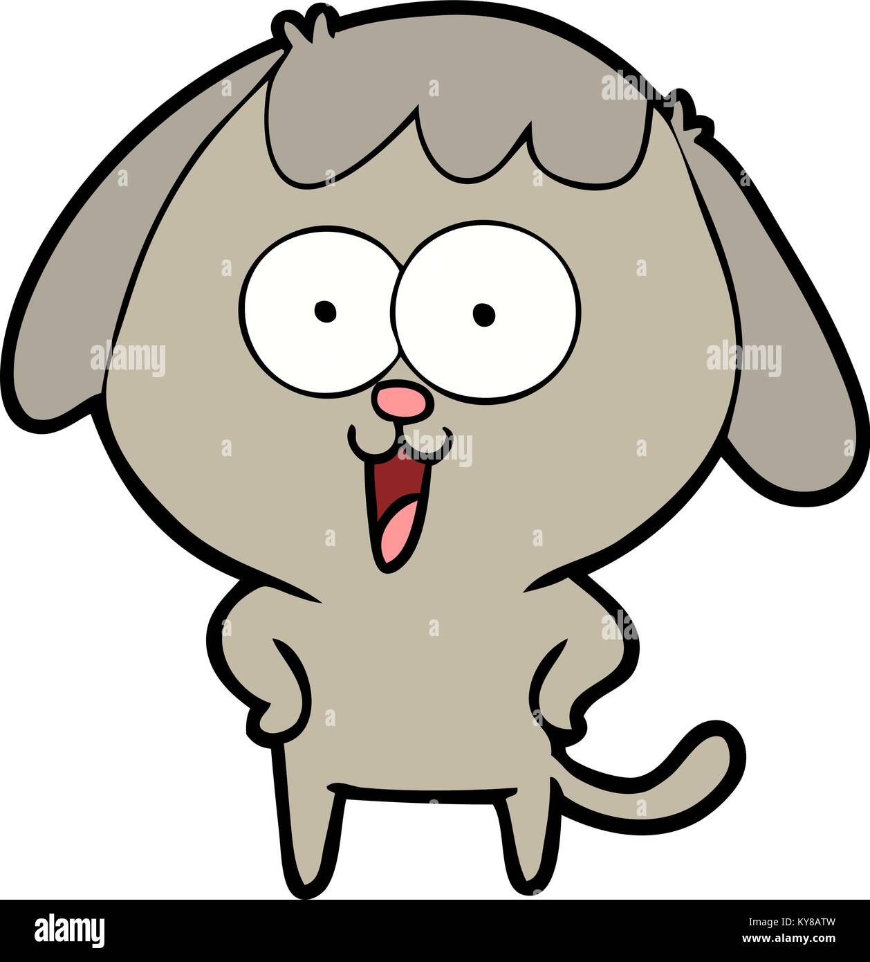 cute cartoon dog Stock Vector Image & Art - Alamy