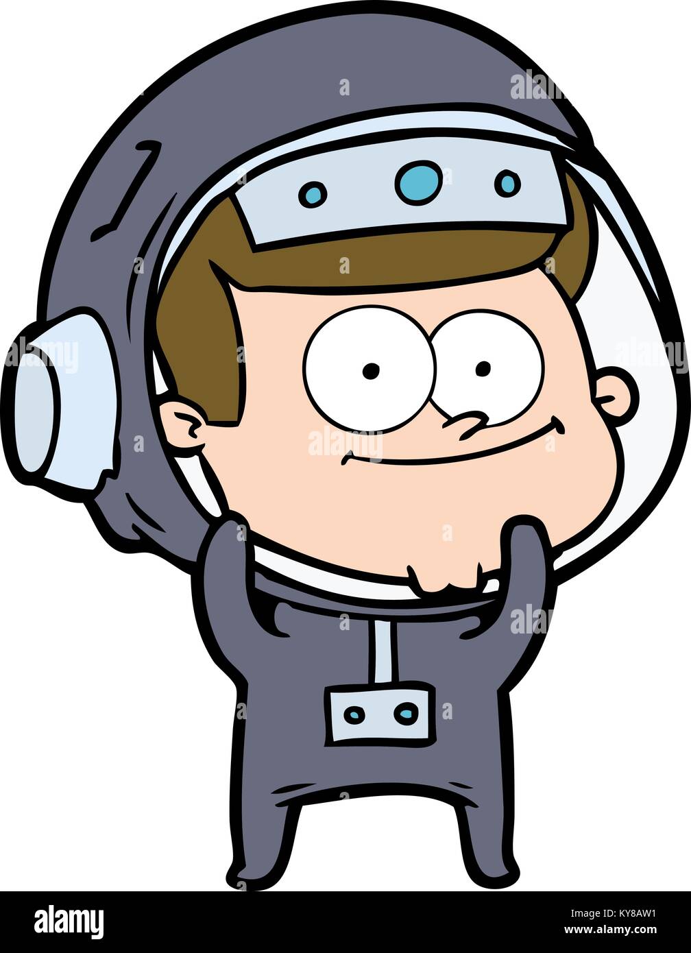 happy astronaut cartoon Stock Vector Image & Art - Alamy