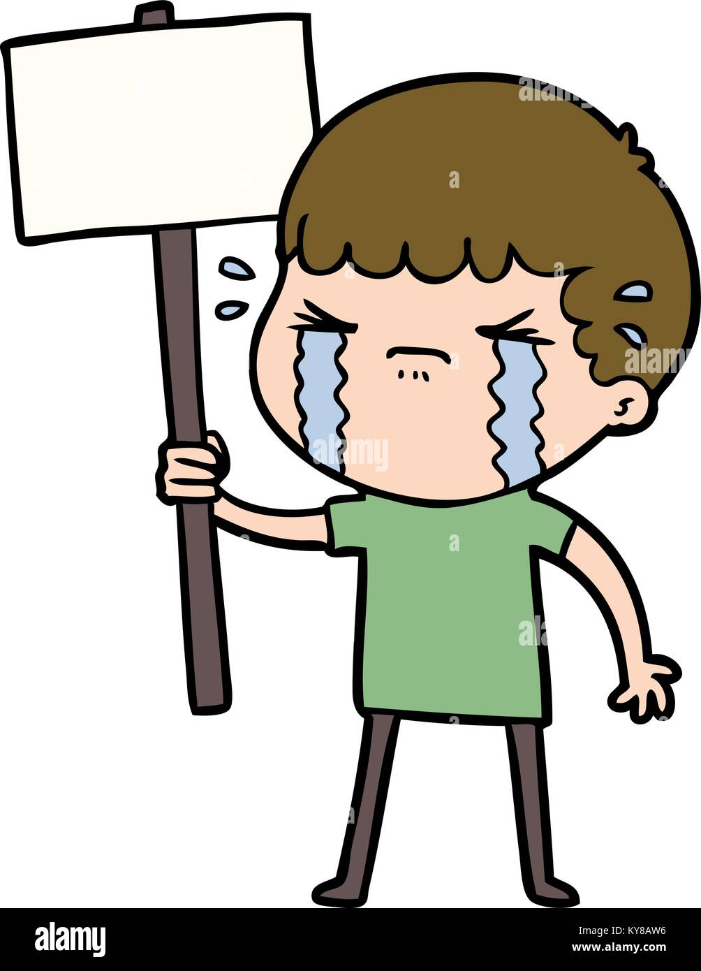 cartoon man crying Stock Vector Image & Art - Alamy