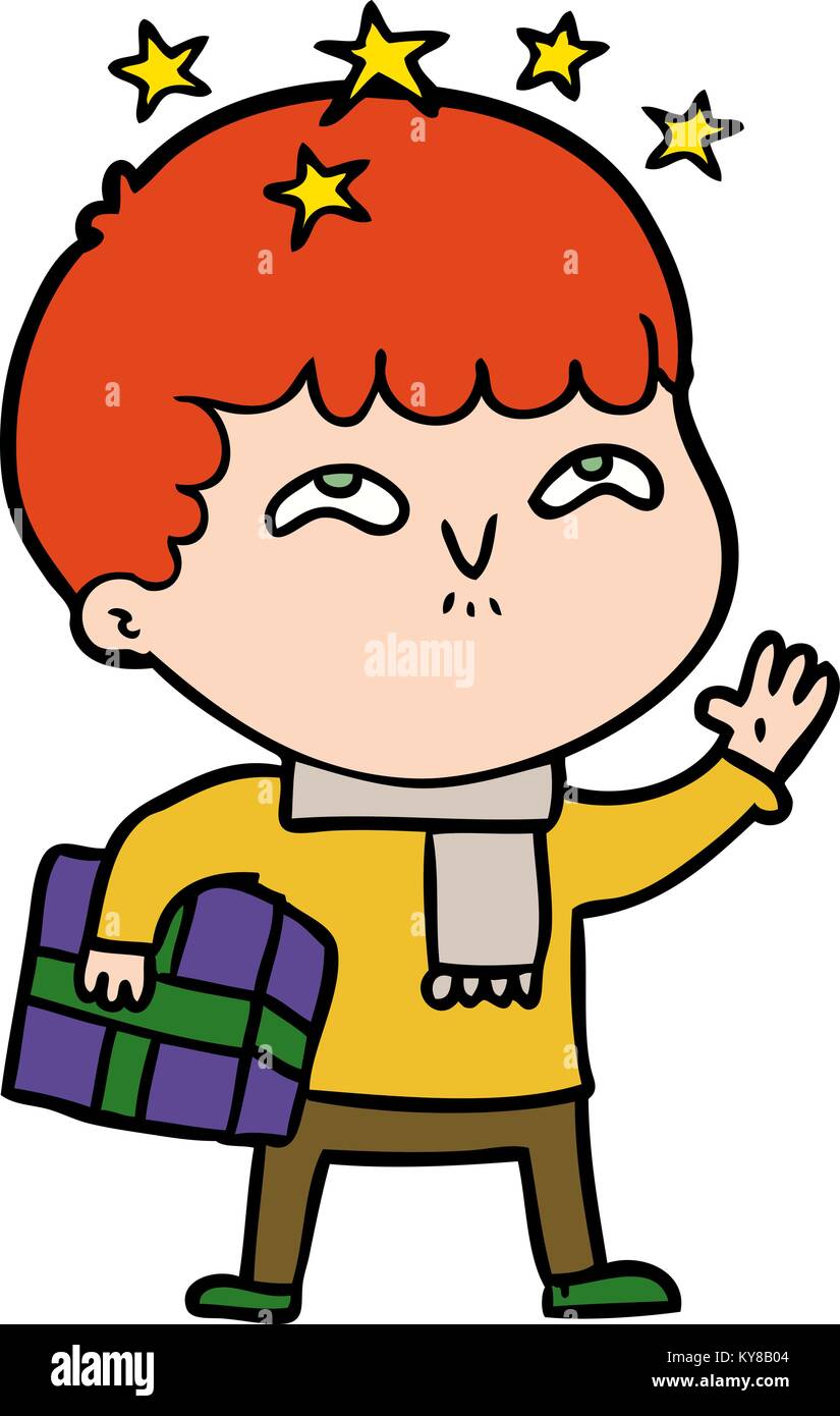 cartoon amazed boy Stock Vector Image & Art - Alamy